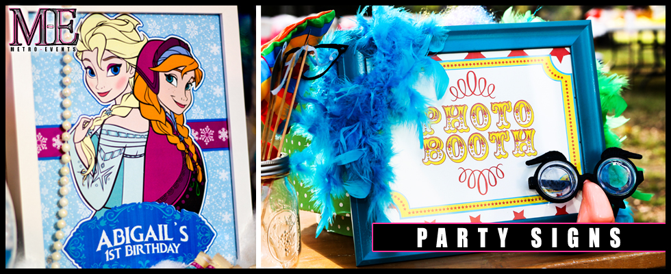 Party Signs | Metro-Events Party Supplies | Online Store Powered by ...