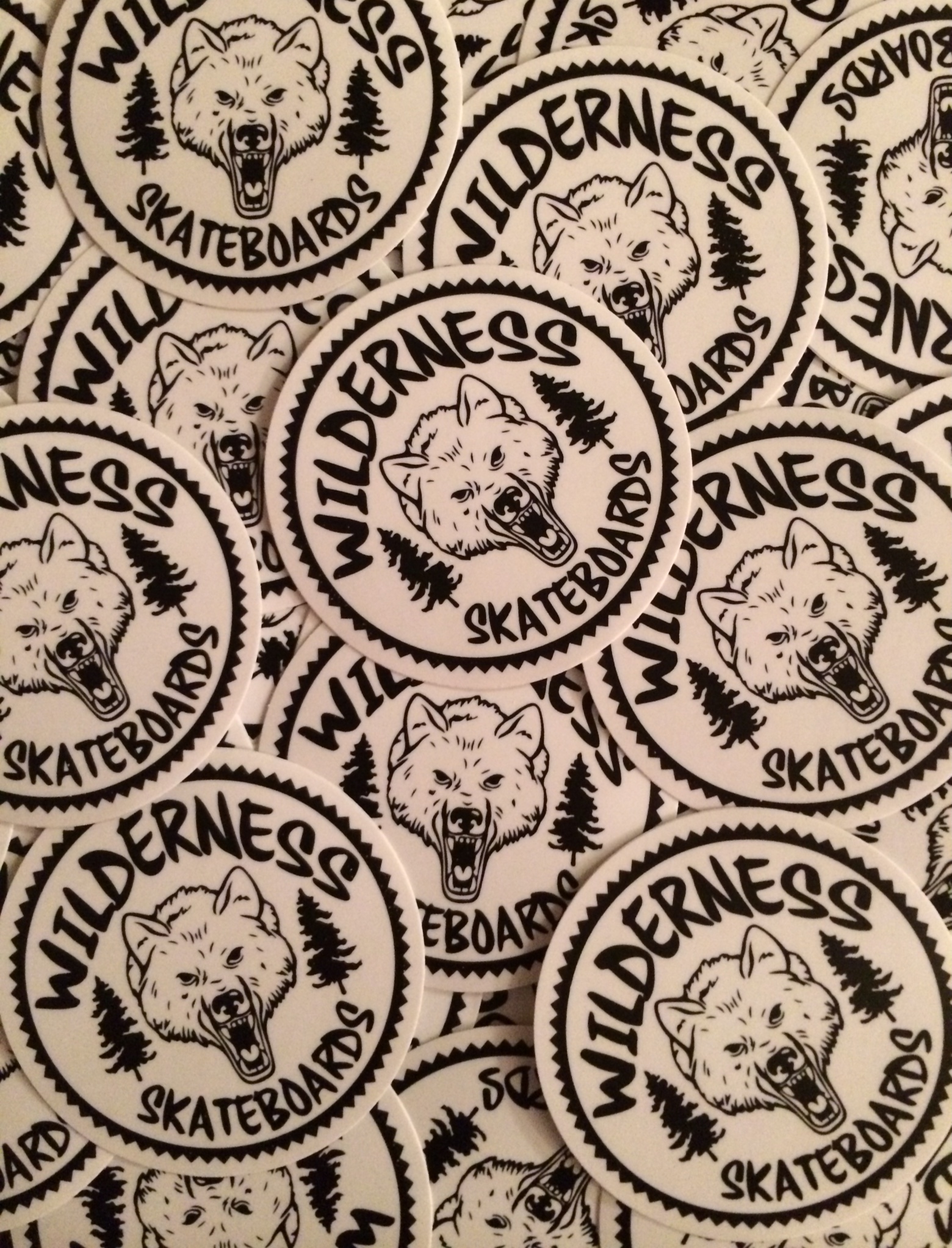 4" Wolf Logo Sticker 3 Pack · Wilderness Skateboards · Online Store ...