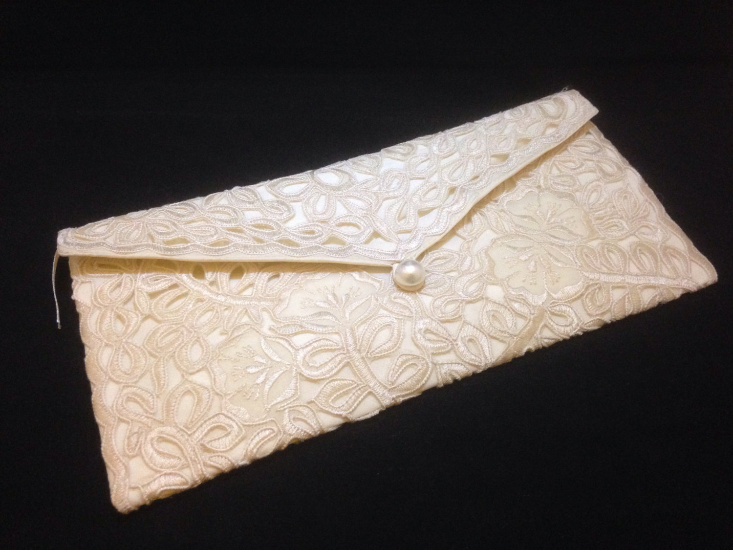 Champagne Lace Clutch Purse, Envelope Clutch Purse, Philippines Cutwork ...