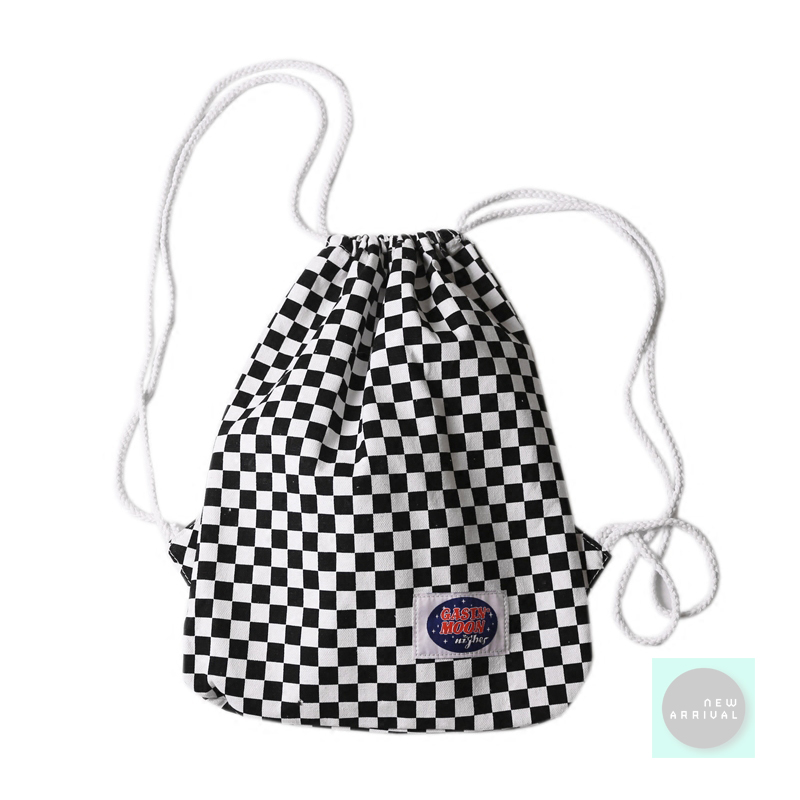 Free Shipping-CHECKER DRAWSTRING BAG on Storenvy