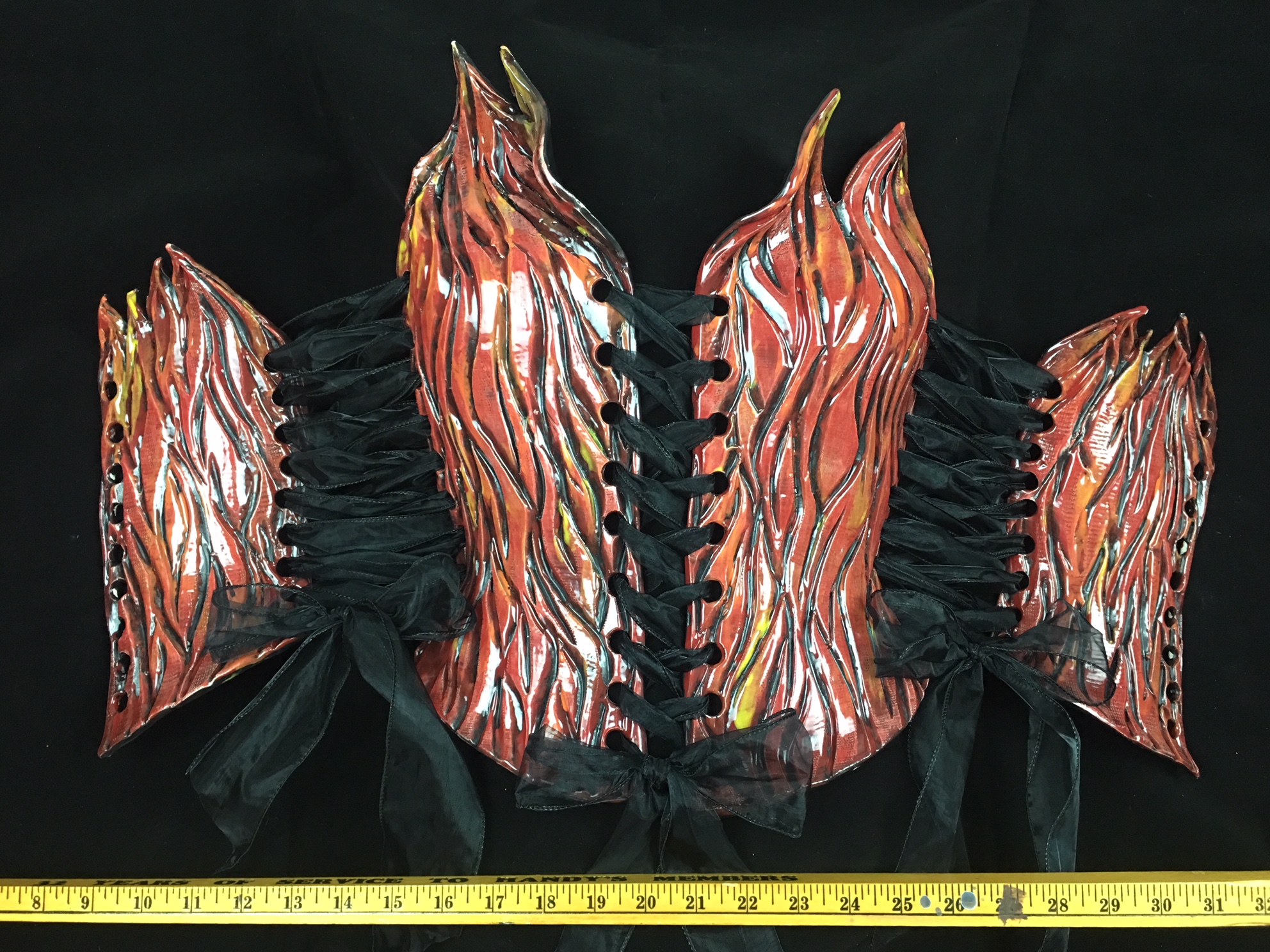 On Fire wearable ceramic corset by Nicole Moan · Nicole Moan Inc ...