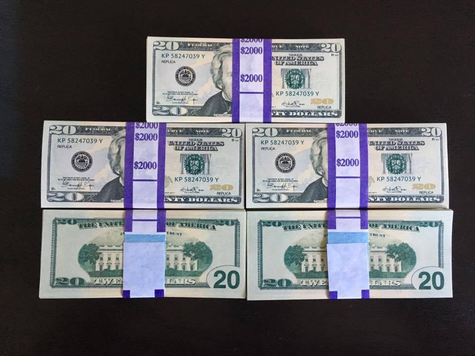 Replica Prop Money, 10,000 (5 stacks of 20s) on Storenvy