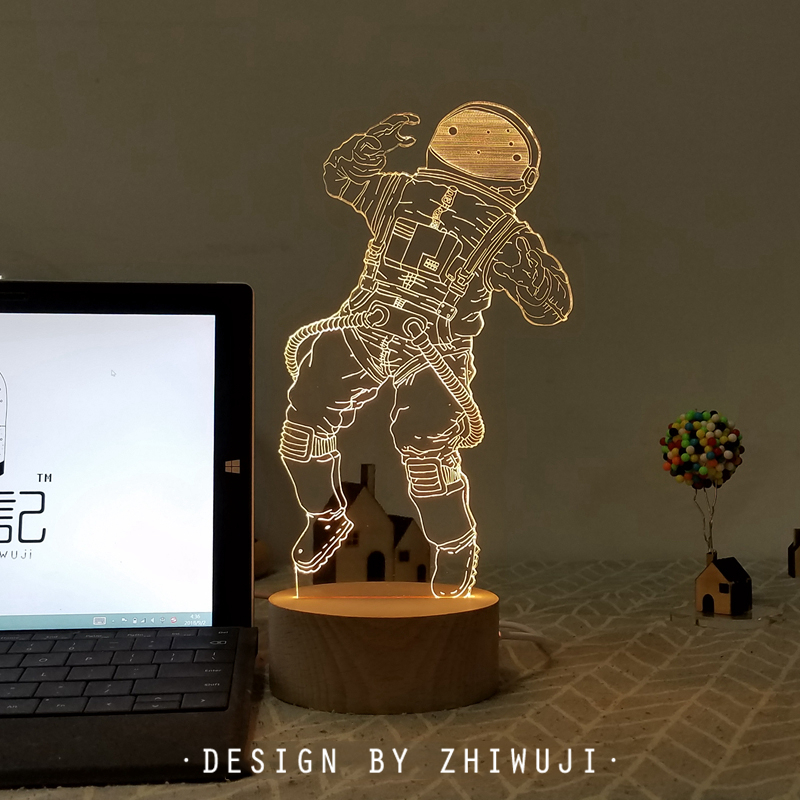 Astronaut Night Light Creative Spaceman 3D Table Lamp on Storenvy