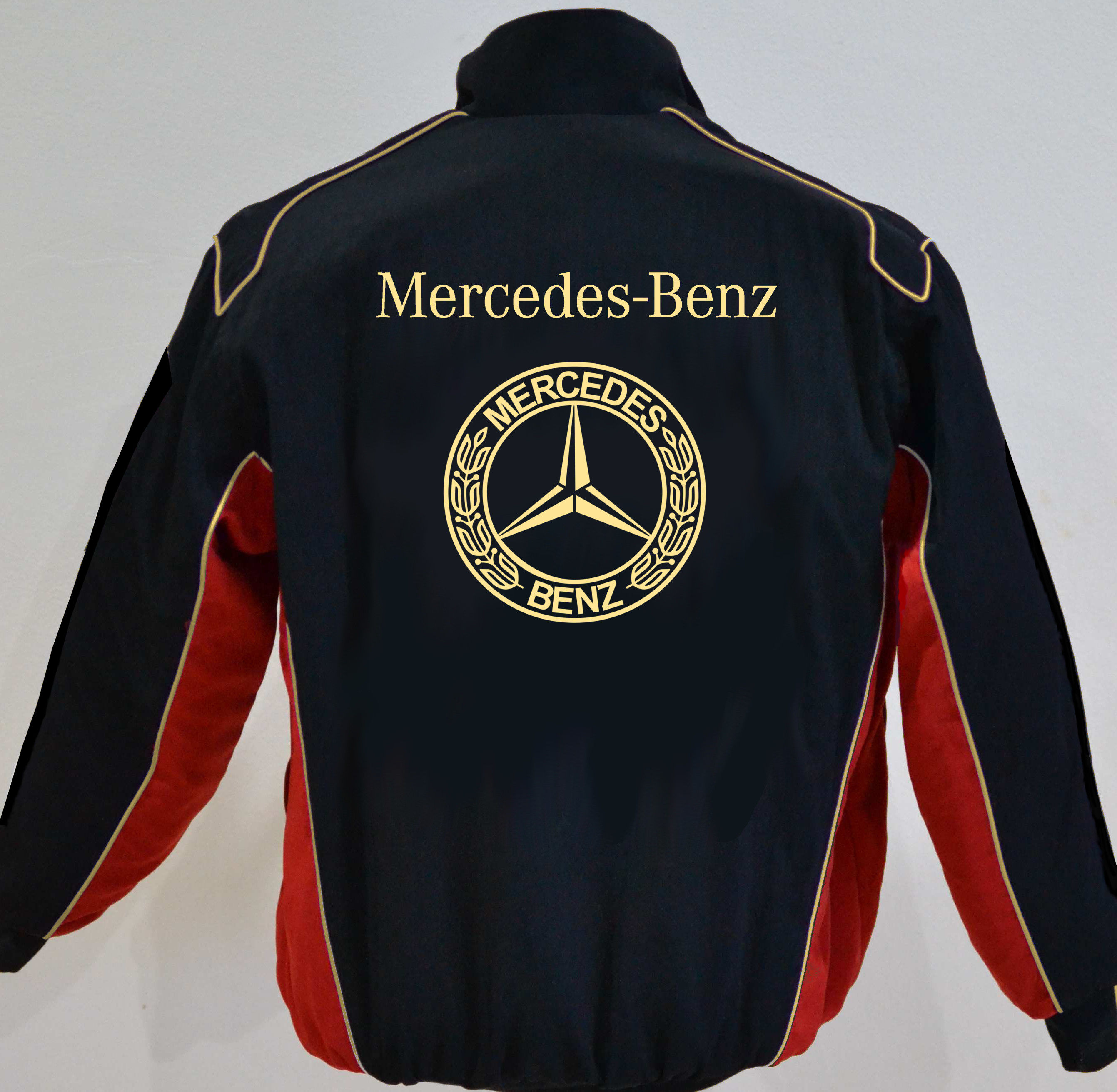 Mercedes Benz - Jacket // Mercedes Benz - Jacke // black-red-gold on ...