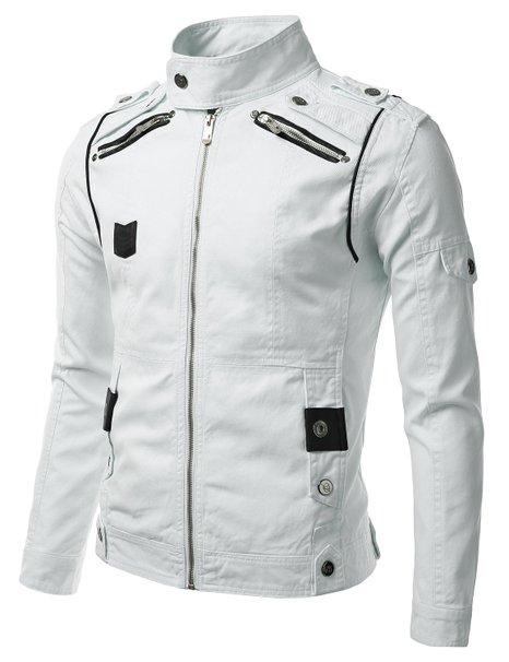 WOMENS BIKER JACKET, WHITE COLOR MOTORCYCLE JACKET, WOMEN BIKER JACKET ...