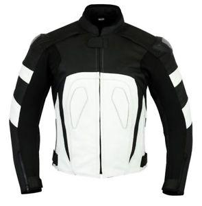 MOTORCYCLE LEATHER RACING WHITE JACKET on Storenvy
